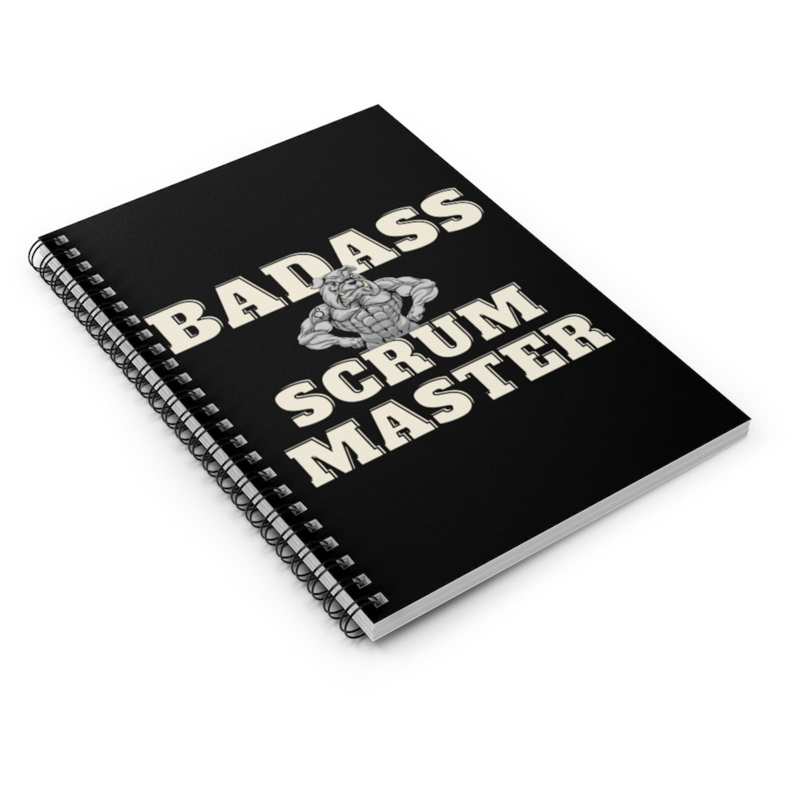Badass Scrum Master Spiral Notebook Ruled Line black - Etsy Australia