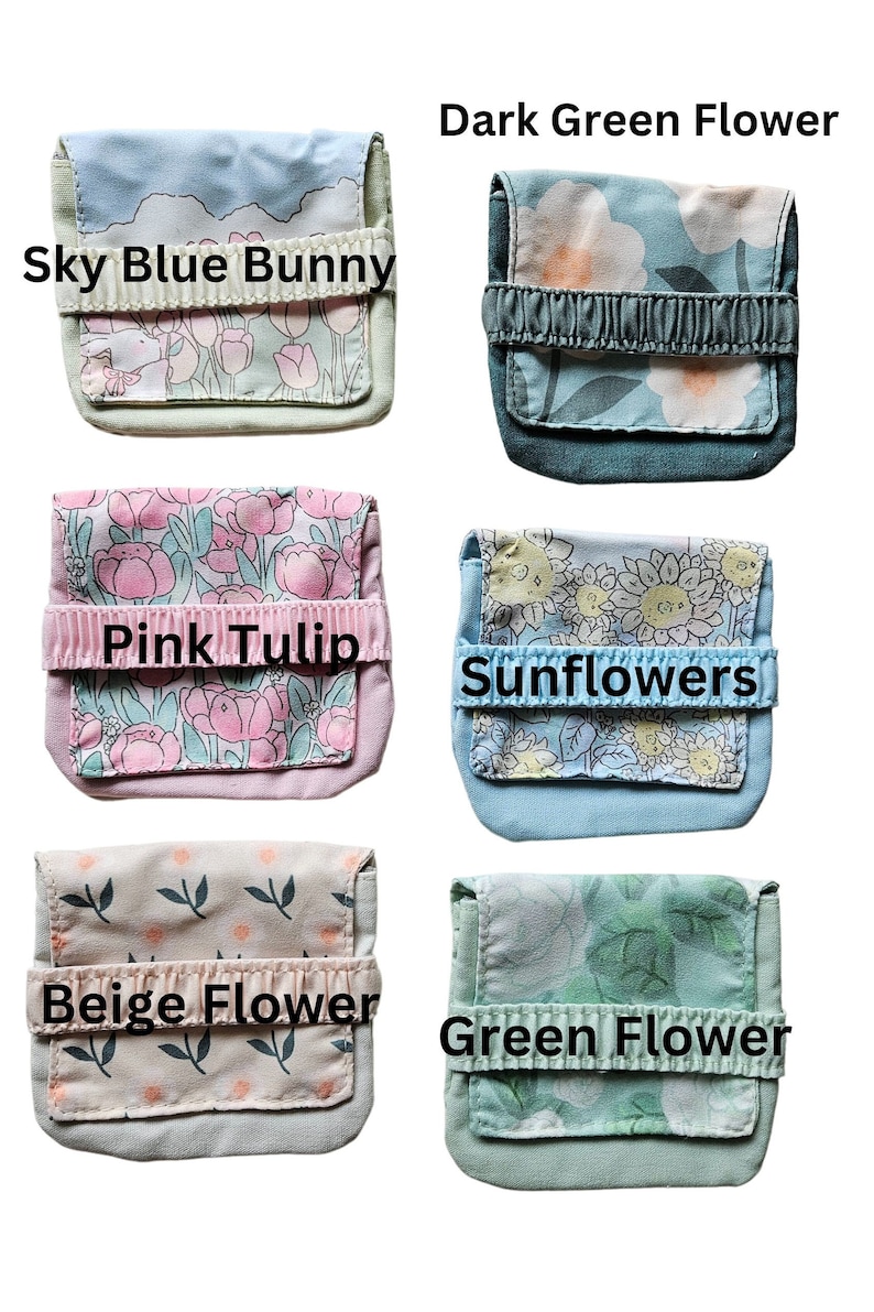 Pouch, Period Pouch, Sanitary Pad Pouch, Period Bag, Flower Pouch, Pad ...
