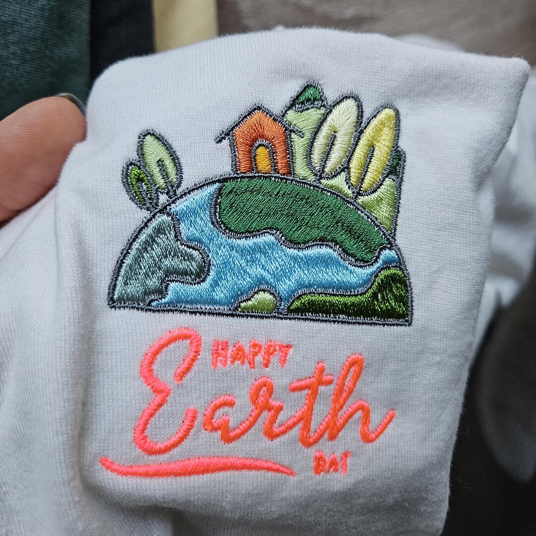 Earth Day Embroidery Shirt, Planet Earth Day Tee, Climate Change Tee ...