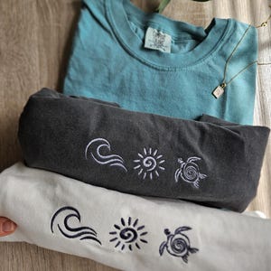 Sun Ocean Turtle Summer Shirt, Ocean Lover Tee, Wave Shirt ...