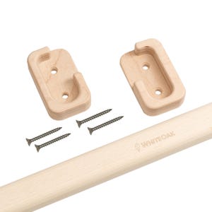 Removable Wooden Pull-up Bar – Solid Beech, Cut to Size, Fits Door ...