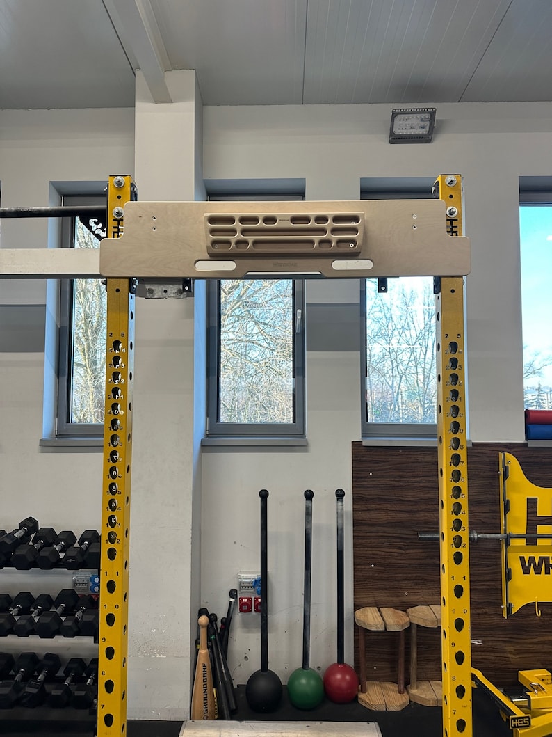 Power Rack Climbing Base: Hangboard & Holds Training Attachment - Etsy