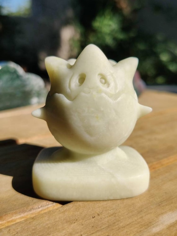 Togepi Pokemon Figurine Carved From Butter Quartz | Etsy