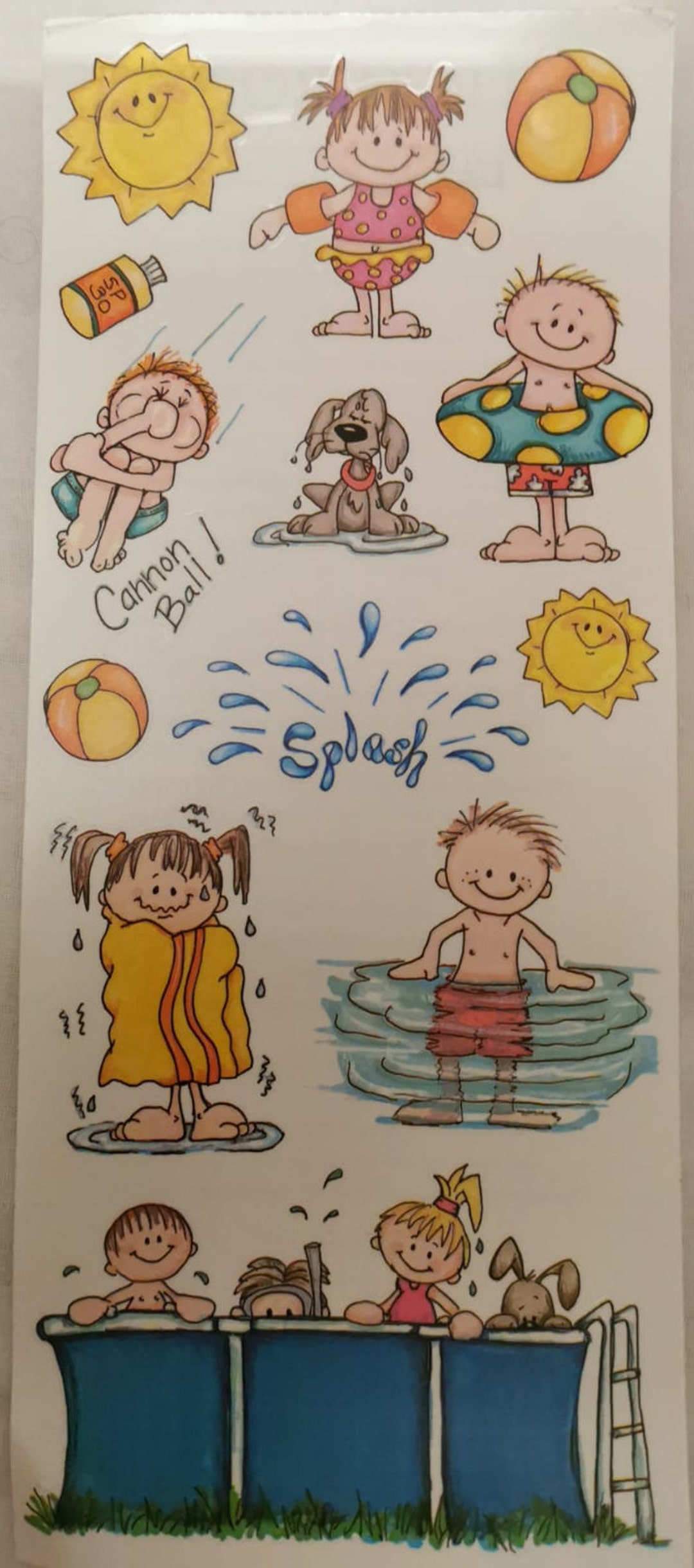 Penny Black Stickeroos Splash Sticker Sheet, Clear Edge Stickers ...