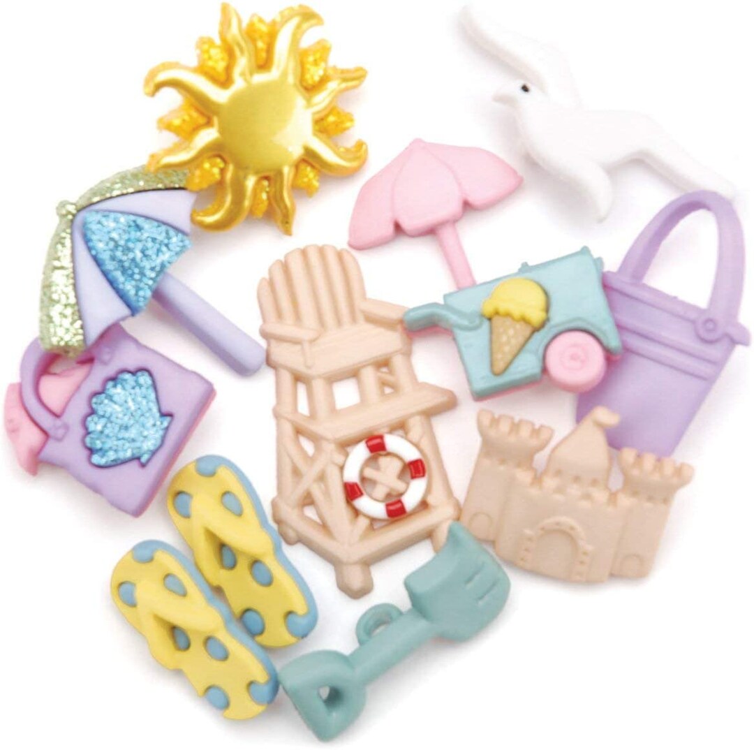 Dress It up Buttons at the Beach Buttons Card Making, Scrapbooking - Etsy
