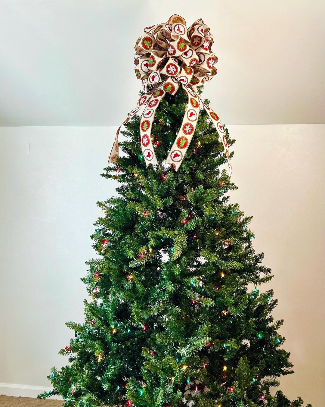 Tree Topper for Christmas Tree, Country Christmas Ornaments, Log Cabin ...