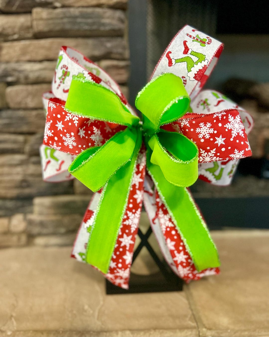 Green Monster Christmas, Green Monster Tree Topper, Holiday Lantern ...