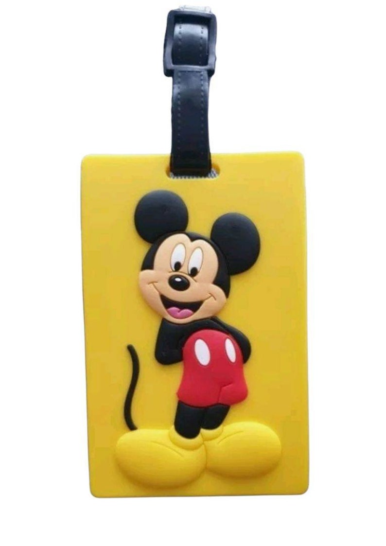 Mickey Mouse Disney Silicone Luggage Tags - Etsy