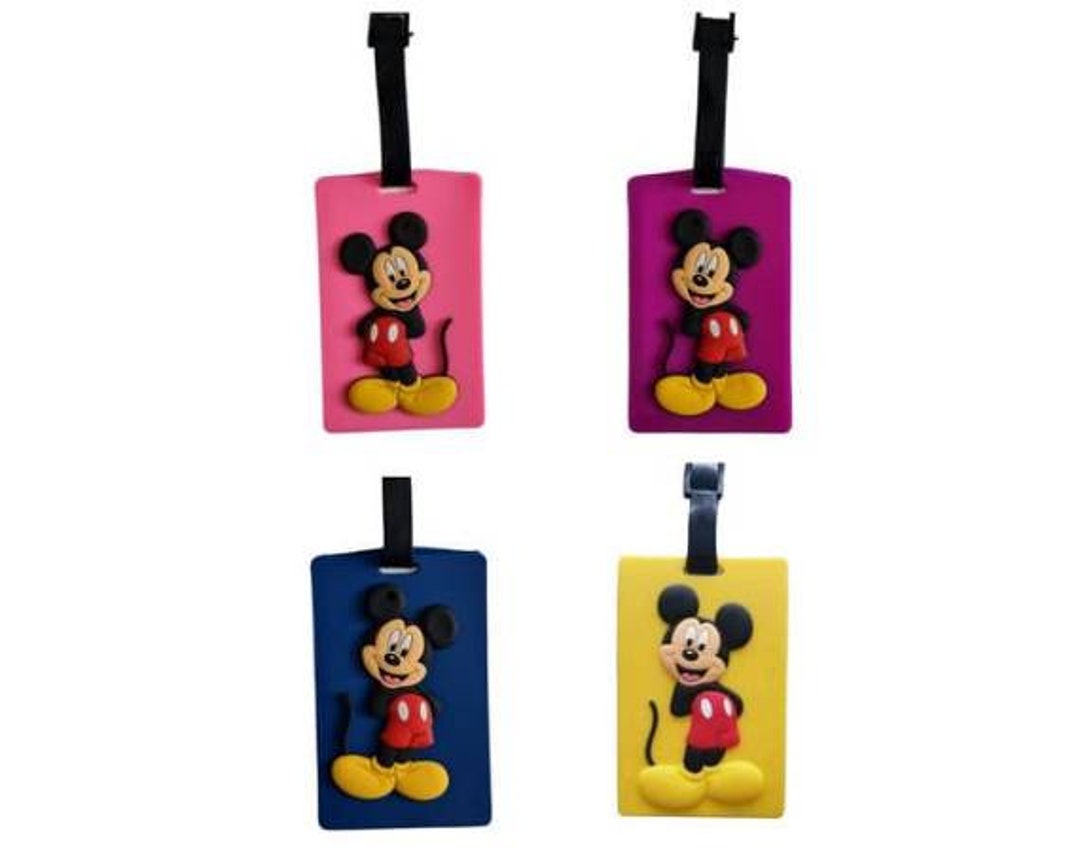 Mickey Mouse Disney Silicone Luggage Tags - Etsy