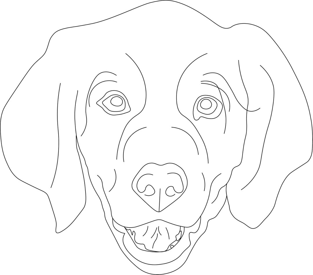 Golden Retriever Puppy Line Art SVG | Cricut Making | Vector Art ...