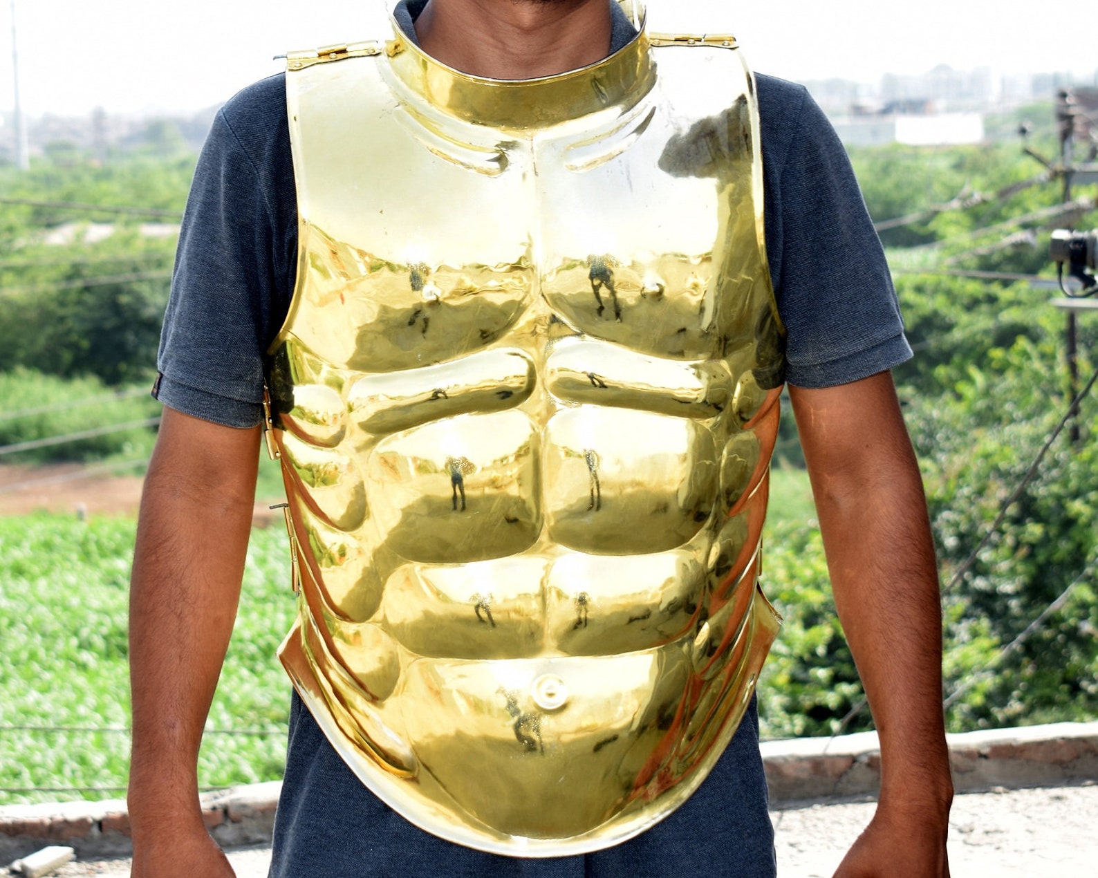 Metal Armor Muscle body armor Medieval armor Muscle | Etsy