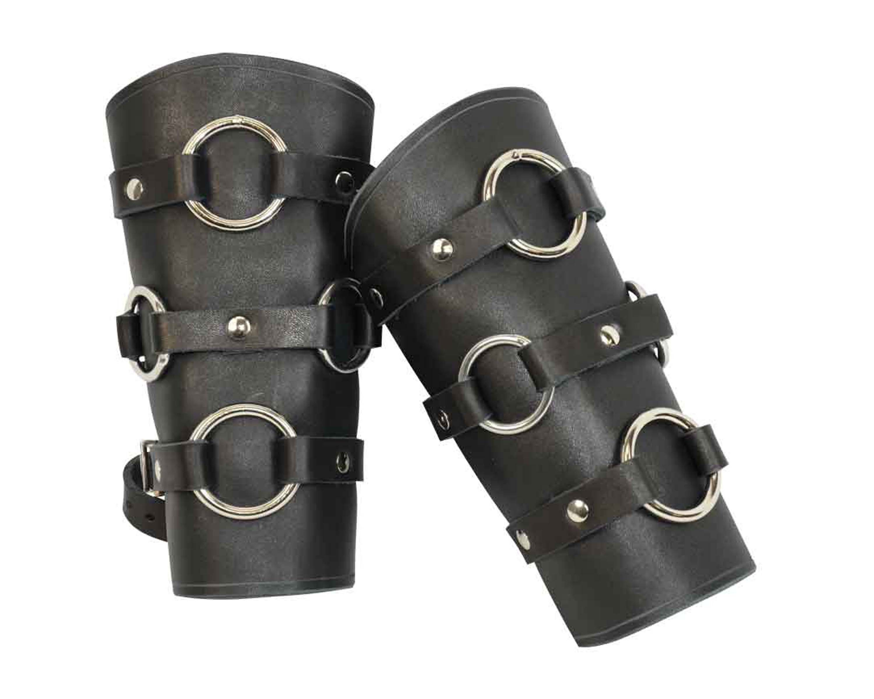 Men cosplay costume Black Bracers Medieval Armor High quality | Etsy