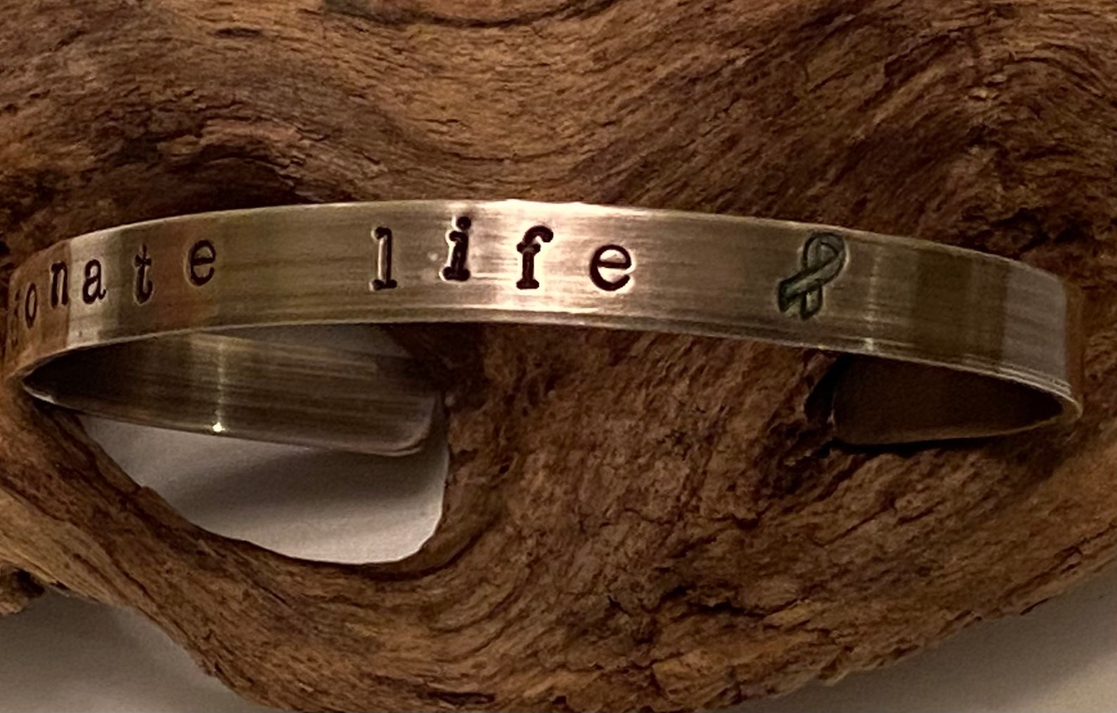 Donate Life Organ Donation Awareness Sterling Silver Cuff Bracelet ...