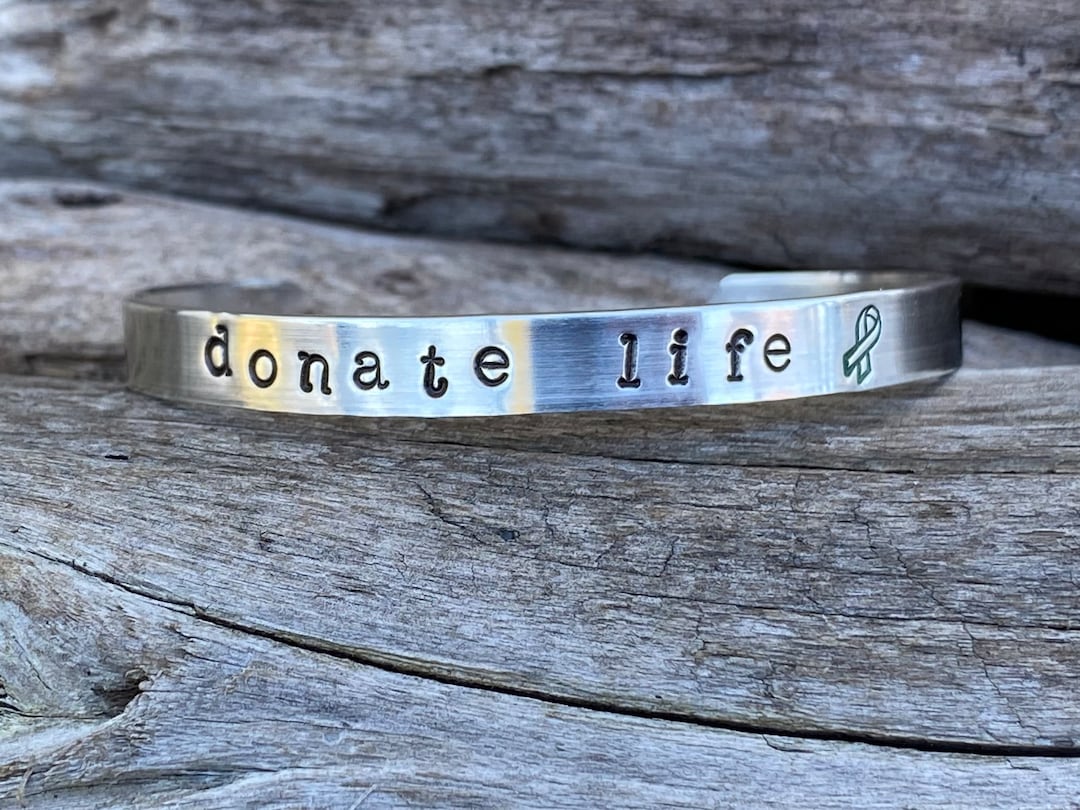 Donate Life Organ Donation Awareness Sterling Silver Cuff Bracelet ...
