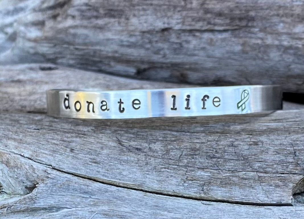 Donate Life Organ Donation Awareness Sterling Silver Cuff Bracelet ...