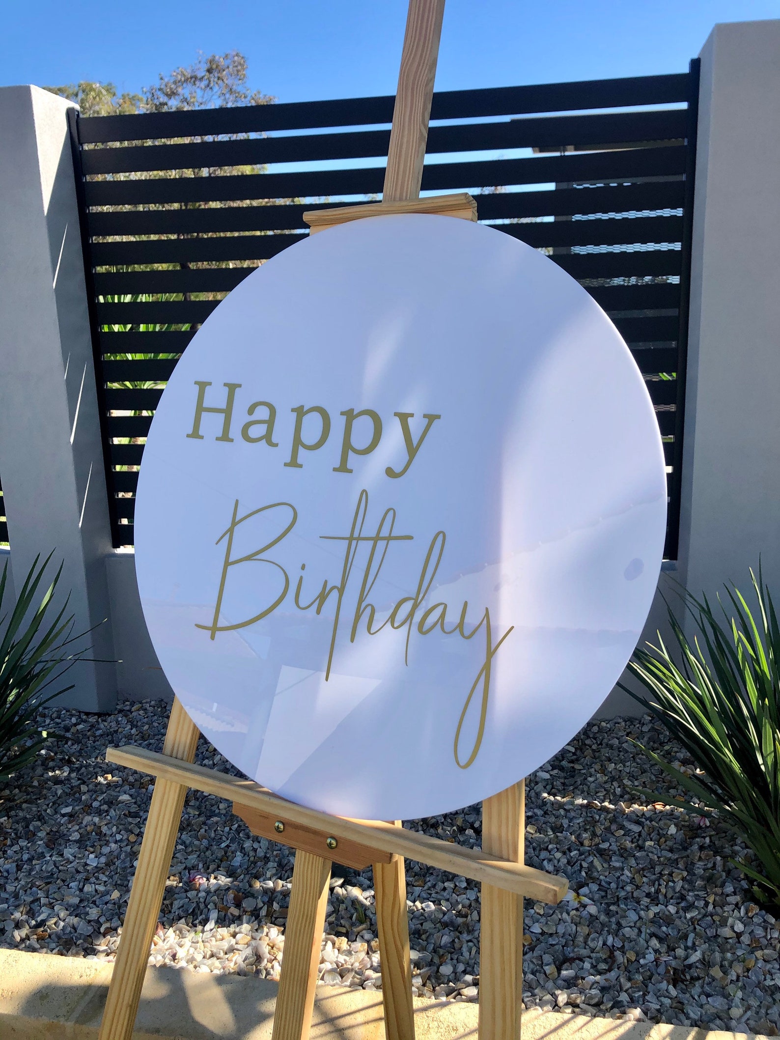 First birthday personalised sign Acrylic circle sign | Etsy