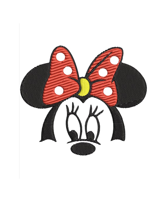 Minnie Mouse Embroidery Digital Design - Etsy