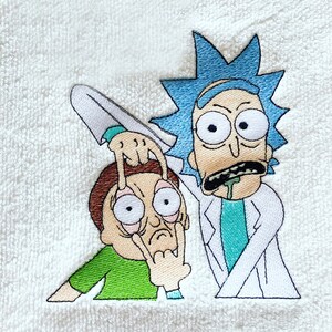 Rick&morty - Embroidery Digital Design - Etsy