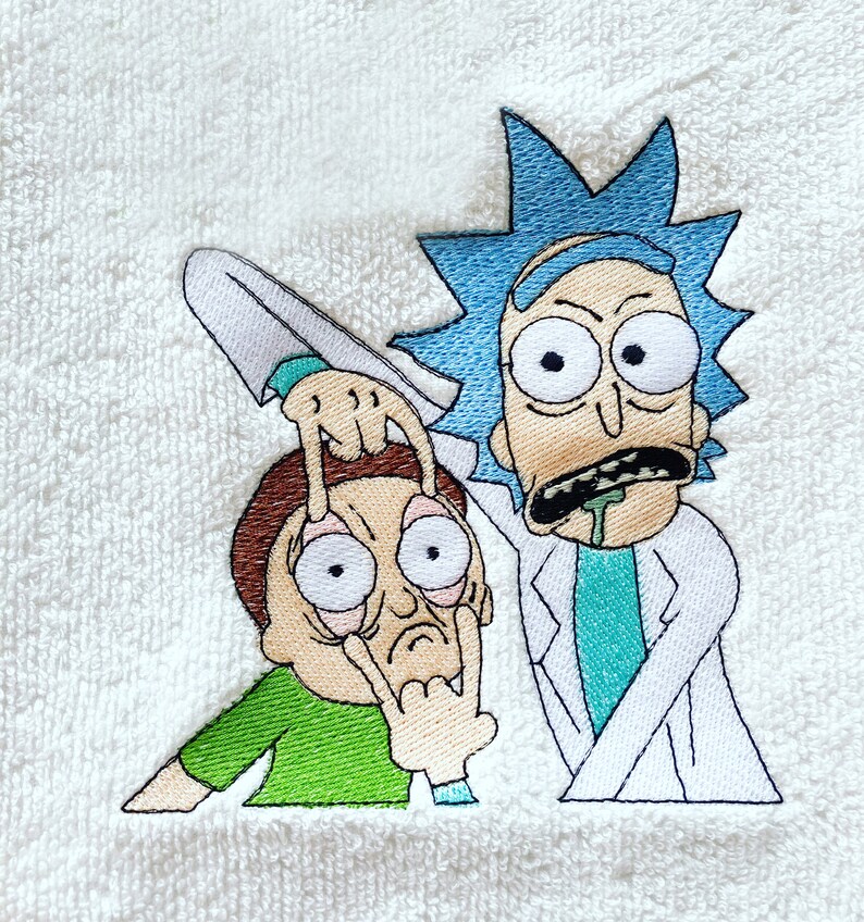 Rick&morty Embroidery Digital Design - Etsy
