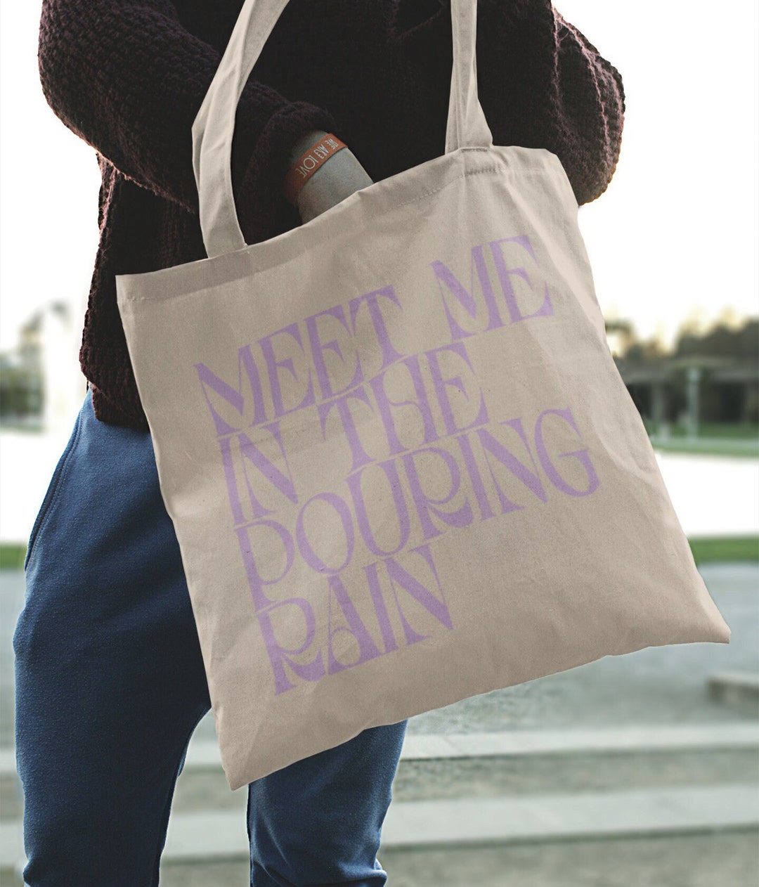 Original Pouring Rain Canvas Tote Bag - Etsy