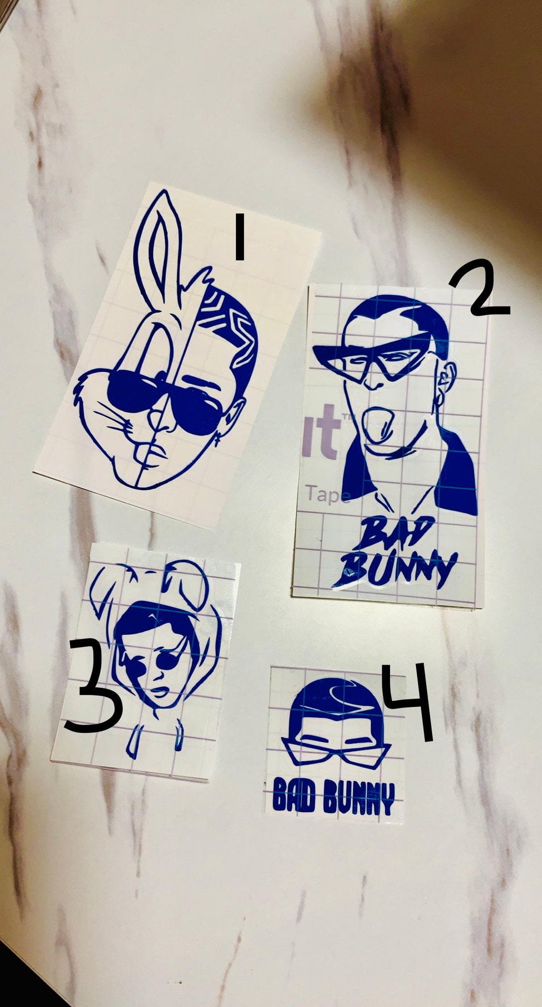 Bad Bunny Decals - Etsy