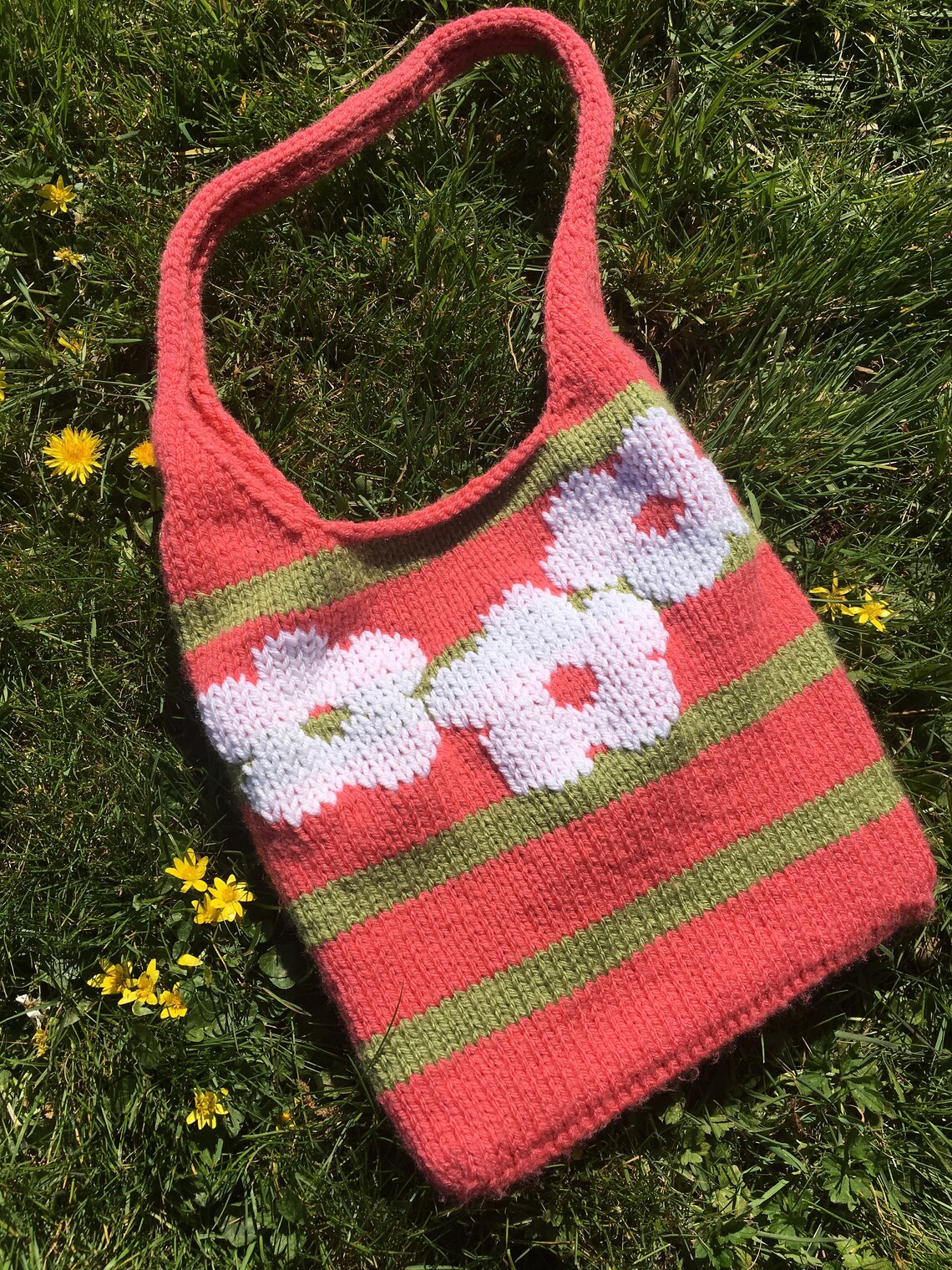 Crazy Daisy Purse Knit Edition Knitting Pattern | Etsy