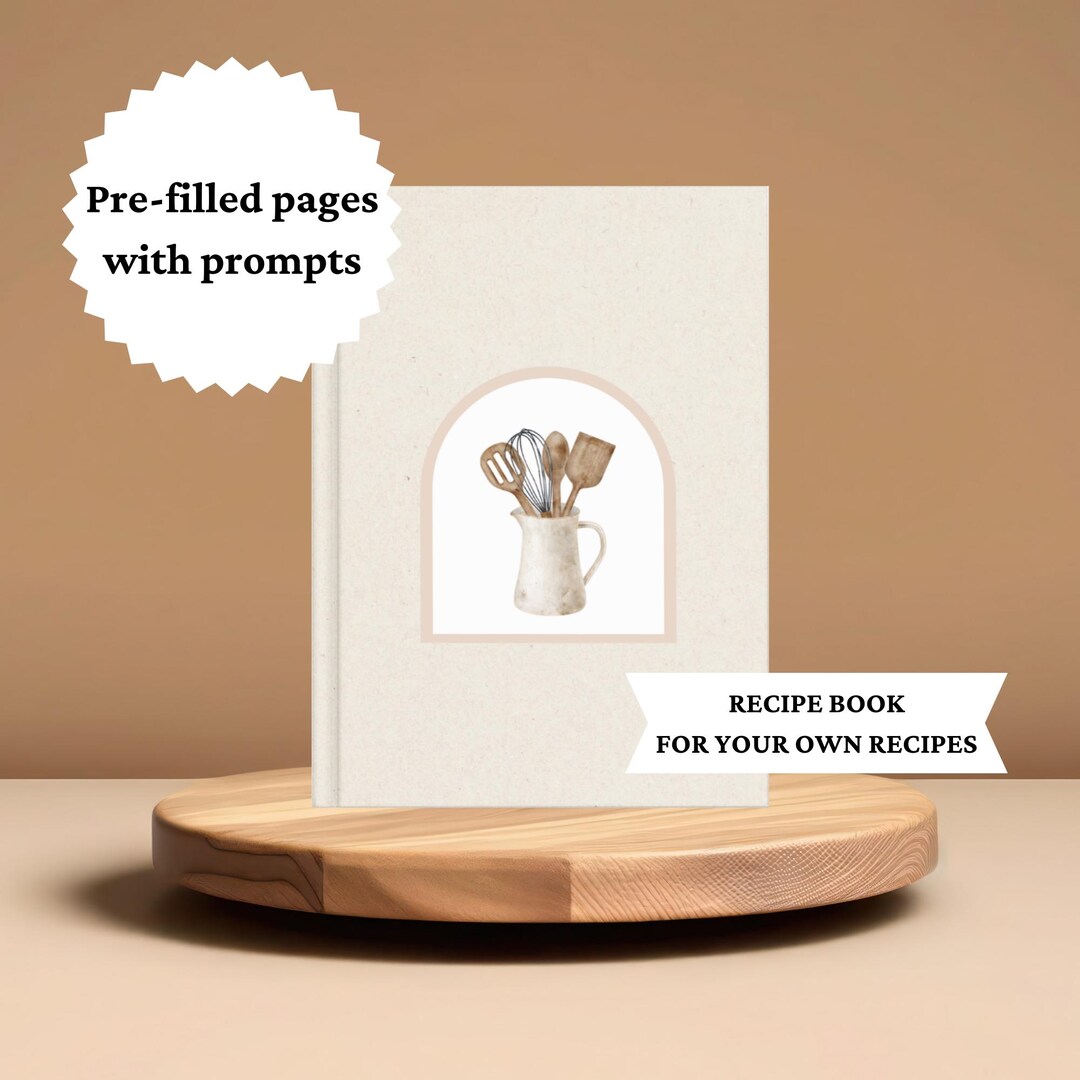 Blank Cookbook, Recipe Keeper, Recipe Book for Own Recipes, Homecooking ...