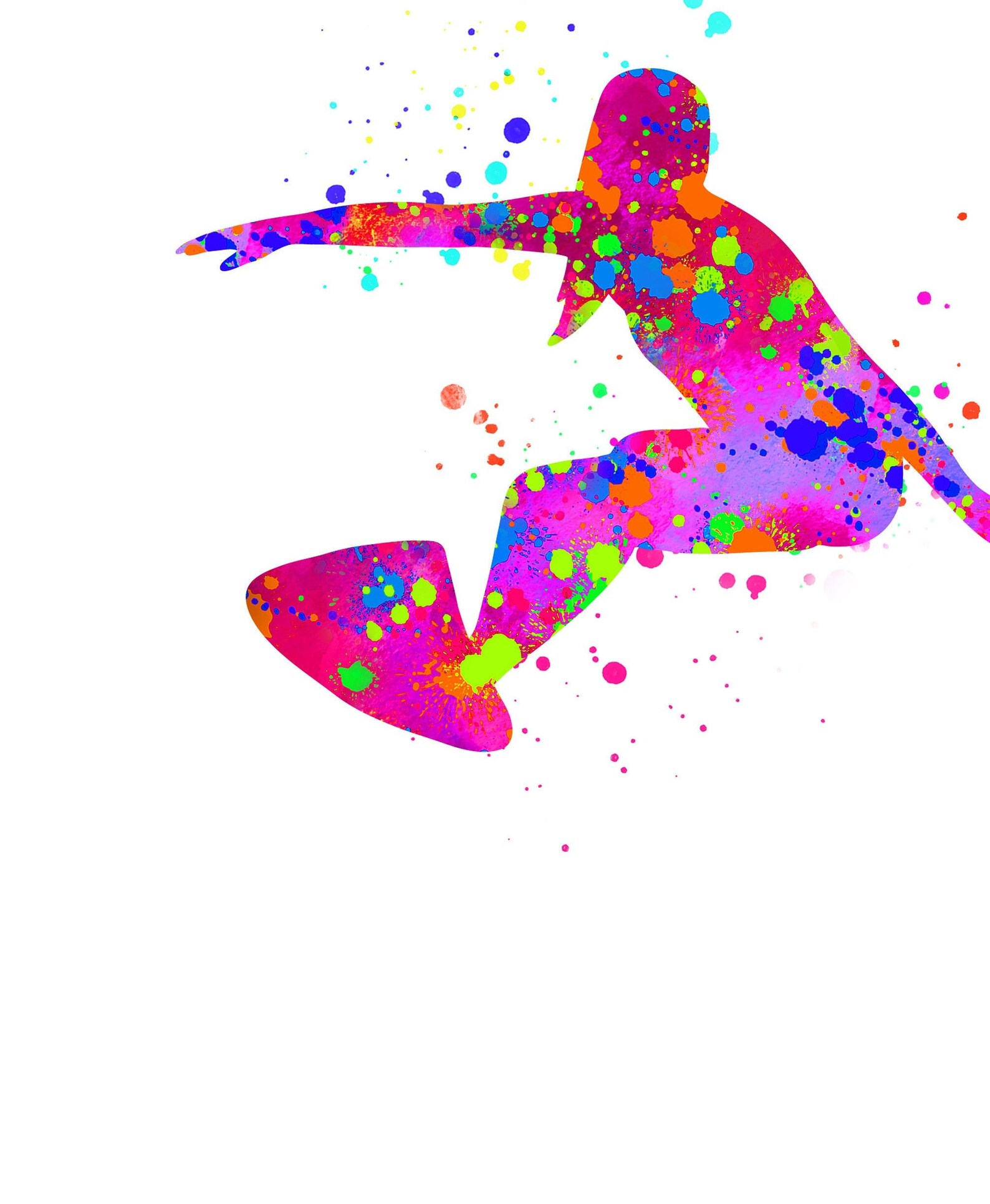 Set of 3 pink r Surfer Girl prints surfer girl poster poster | Etsy