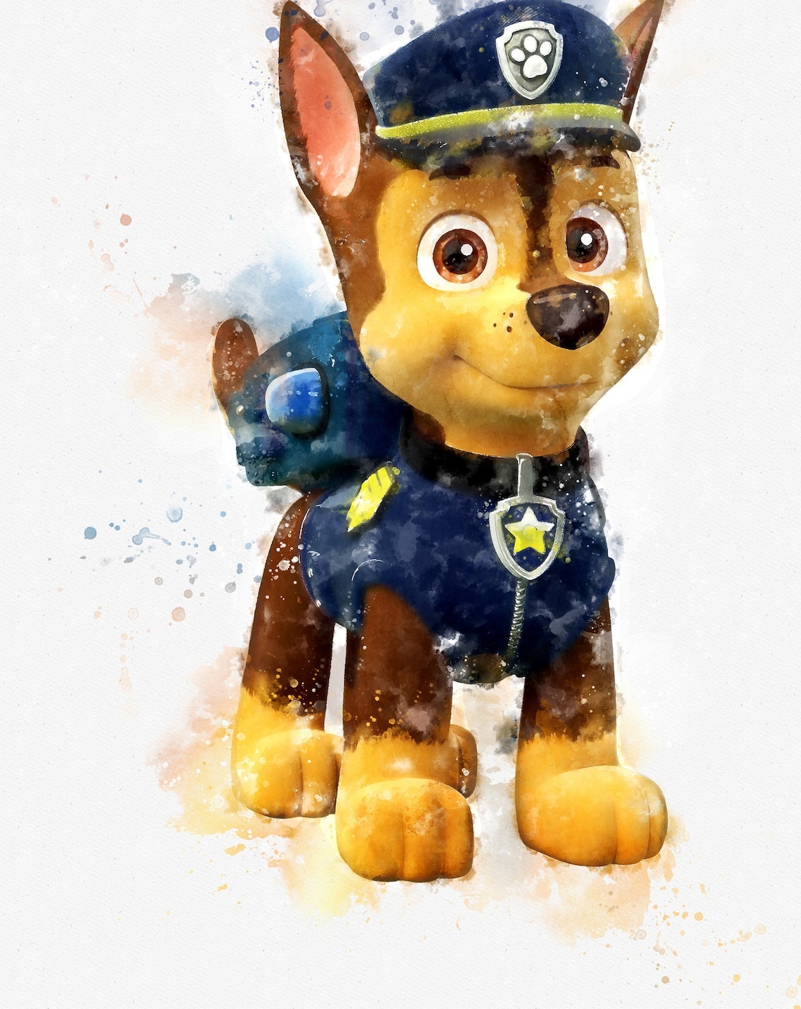 Set of 9 Paw Patrol watercolour print paw patrol poster paw | Etsy