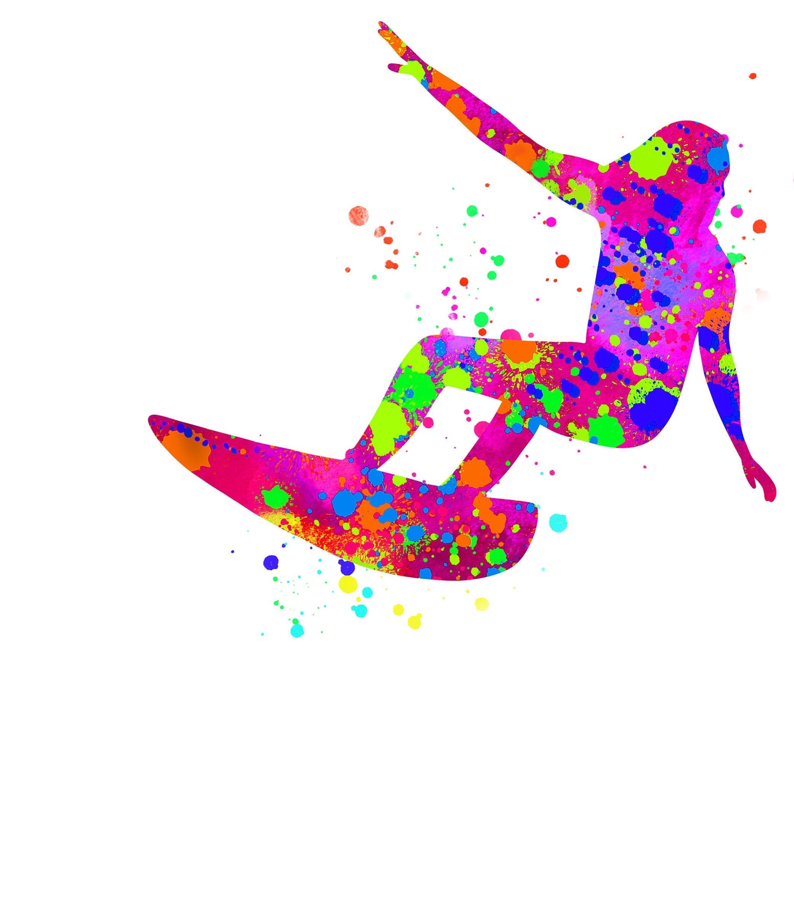 Set of 3 pink r Surfer Girl prints surfer girl poster poster | Etsy