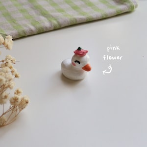 Clay Duck Mini Duck Figurine, Clay Figure, Mini Trinket, Dest Pet - Etsy