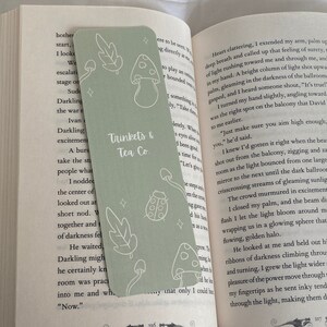 Green Forest Bookmark | Illustrated Bookmark, Cute Bookmark, Green ...