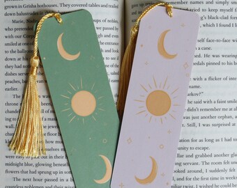 Sun and Moon Bookmark - Etsy
