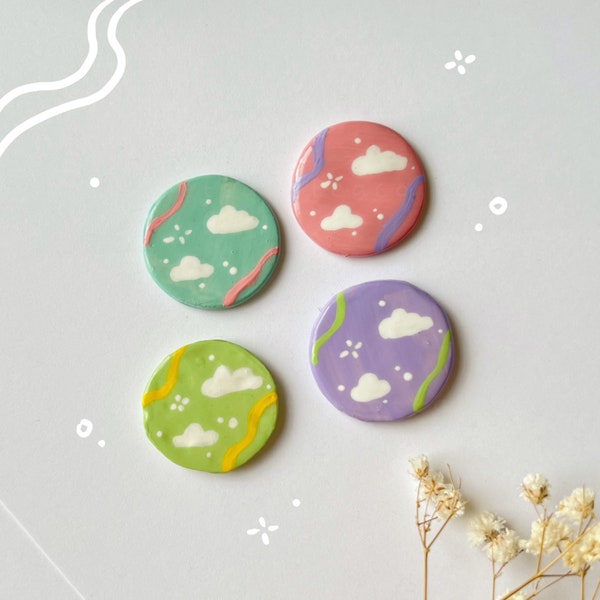 Polymer Clay Pin - Etsy