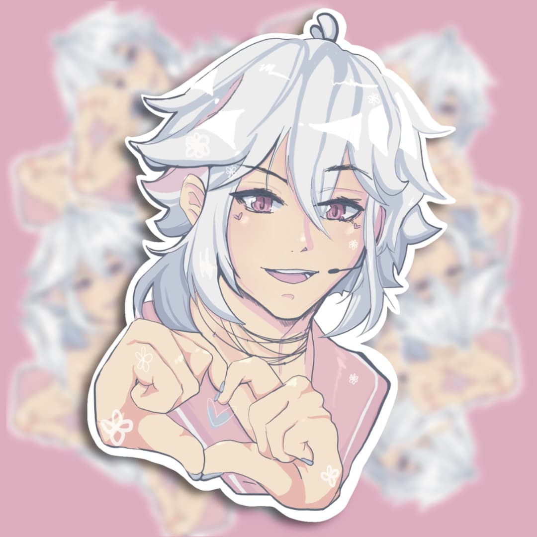 Pastel Kazuha Idol AU Holographic Sticker Weatherproof Holographic ...