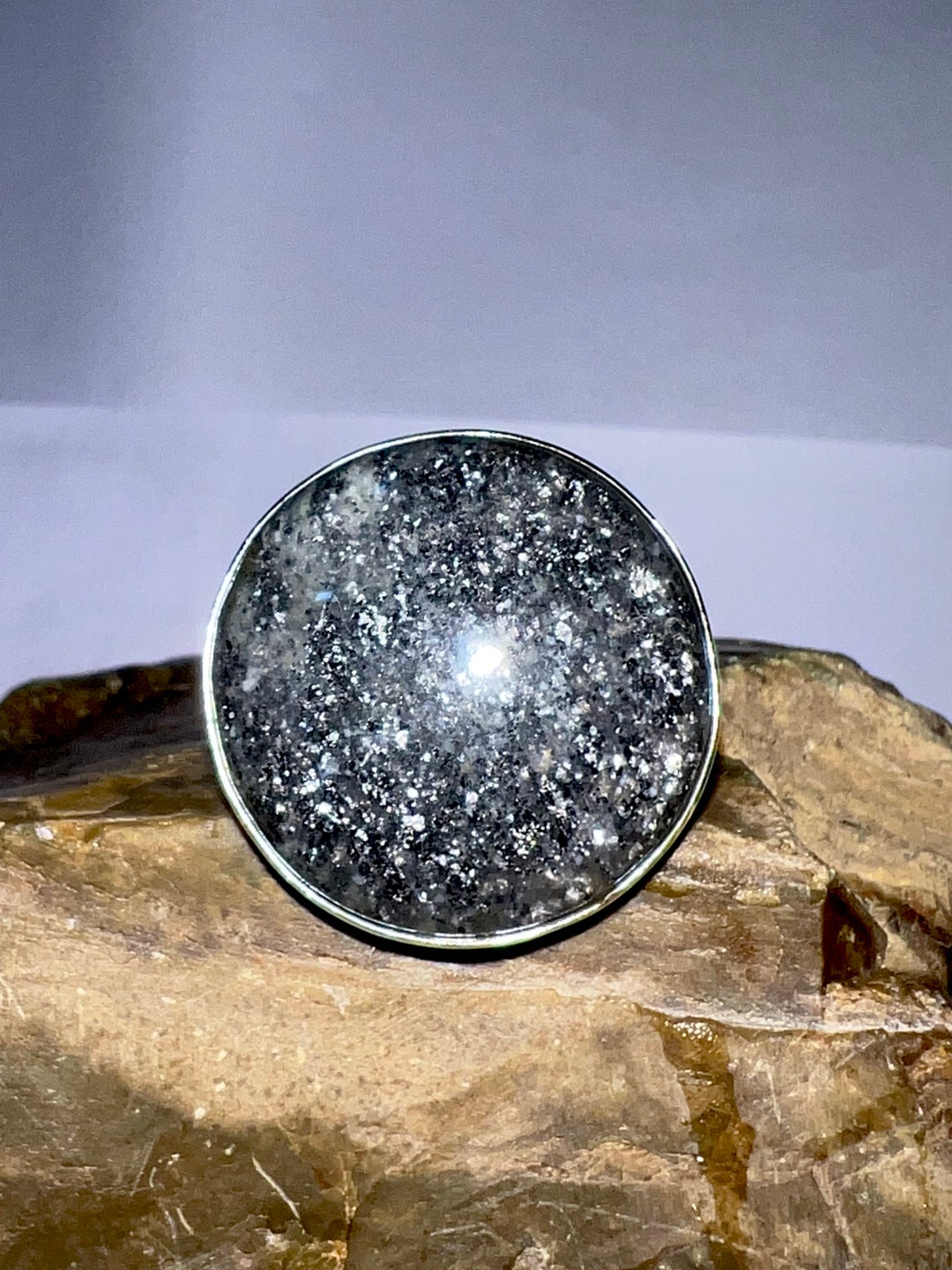 Black Sunstone Ring / Black Sunstone Ring / 925 Sterling Silver Ring ...