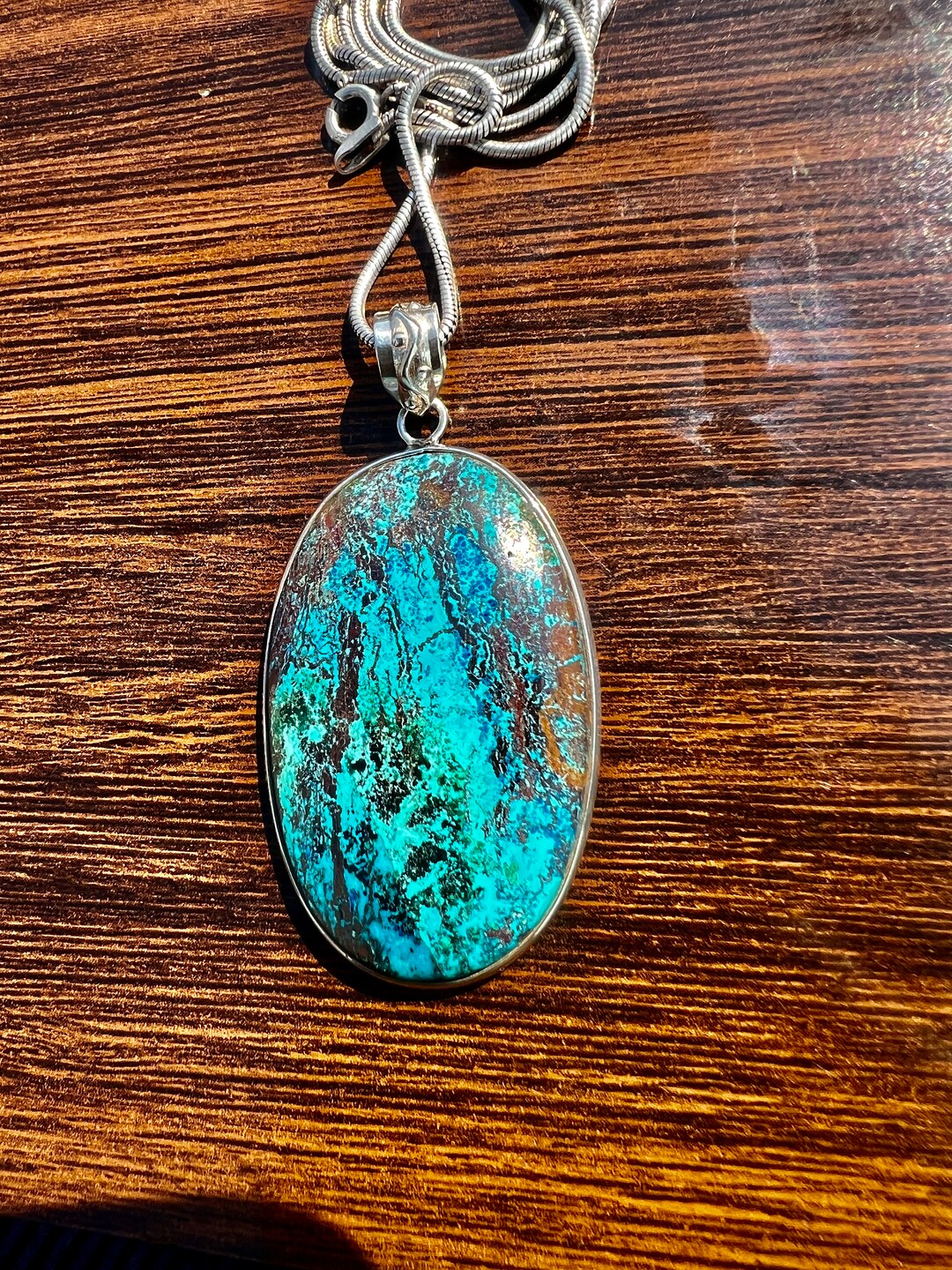 Shattuckite Natural Shattuckite Necklace Shattuckite Pendant ...