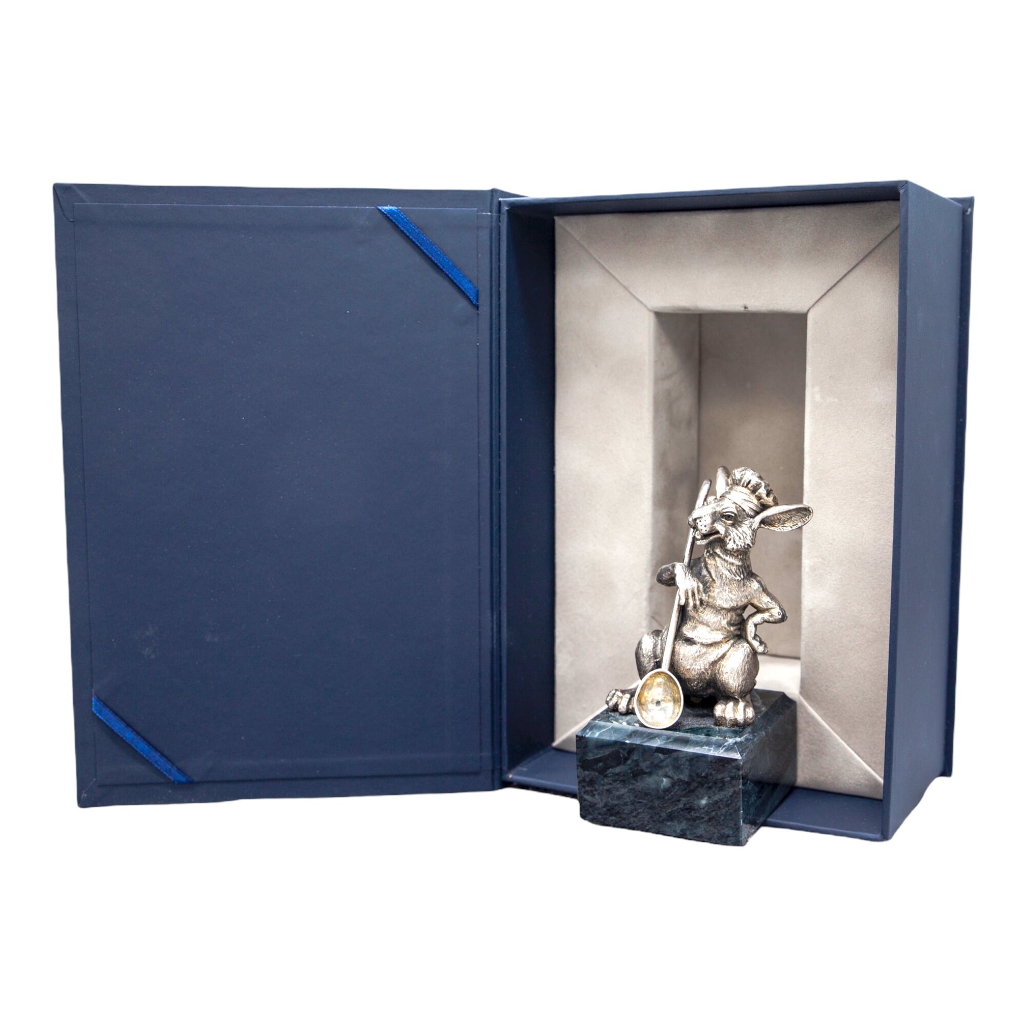 Silver Rabbit Handmade Unique Figurine Precious Sterling Silver 925 ...