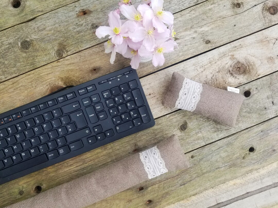 Handmade Keyboard and Mouse Wrist Rest: Vintage Lace, Country Beige - Etsy