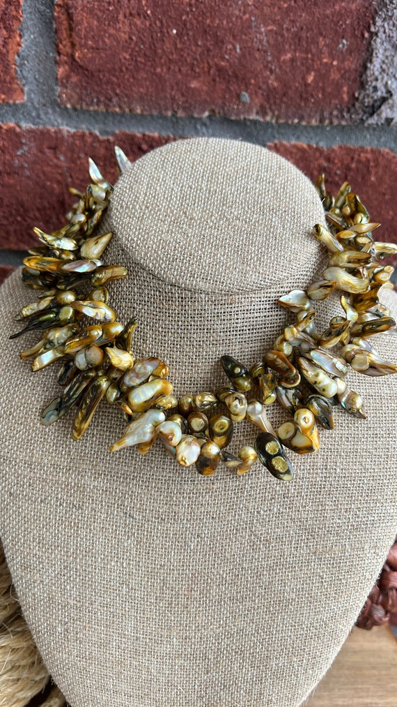 CLEARANCE - Free form Fresh Water Pearls - 3 Strand… - Gem