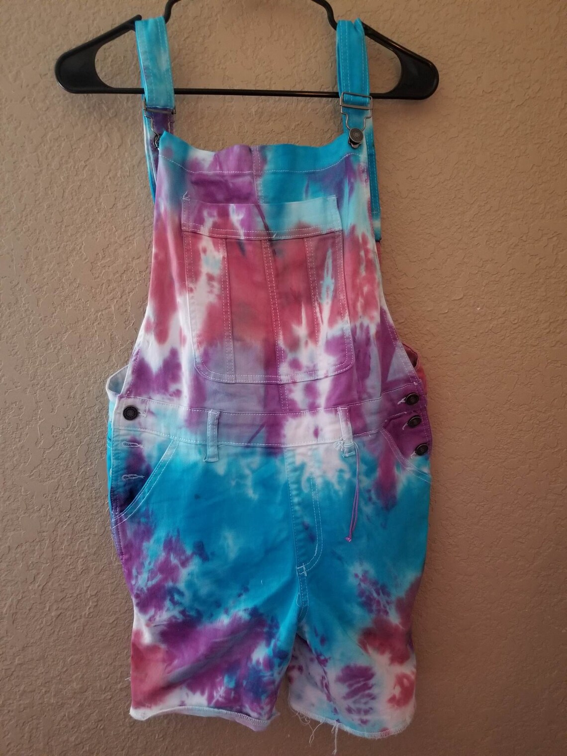 Rainbow Tie-dye Overalls - Etsy
