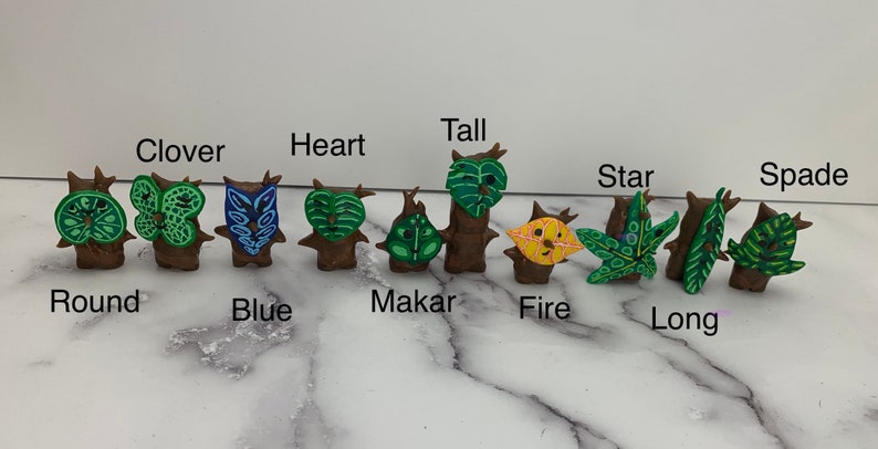 Toys legend of Zelda polymer clay korok 5 mini koroks Toys & Games Role ...