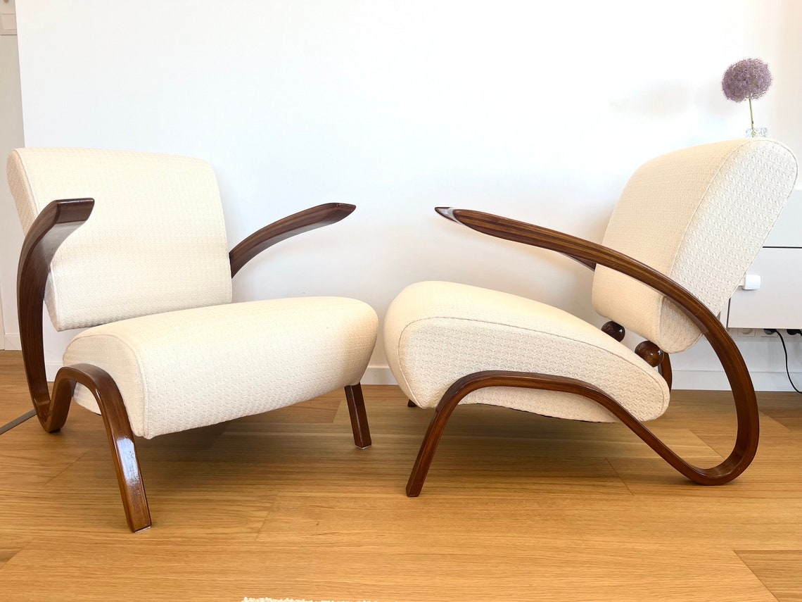 Halabala H275 Very RARE Retro Armchair From the 1930s - Etsy