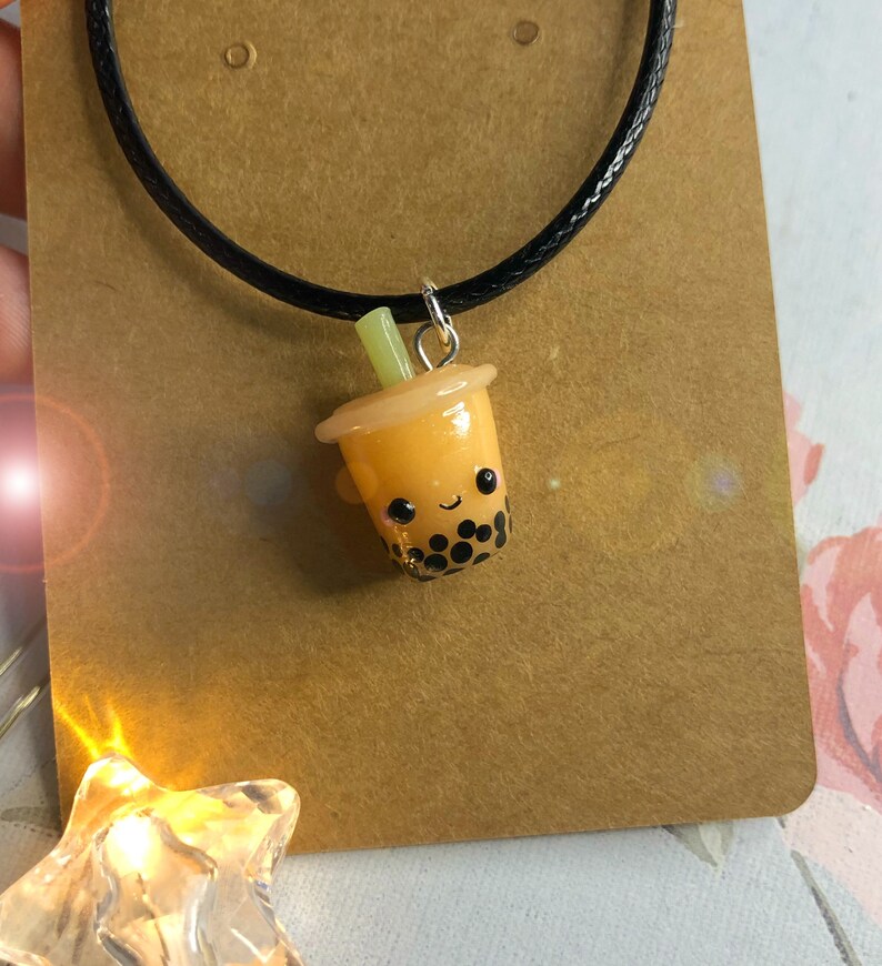 Kawaii Bubble Tea Charm Boba Charm Polymer Clay Bubble Tea - Etsy
