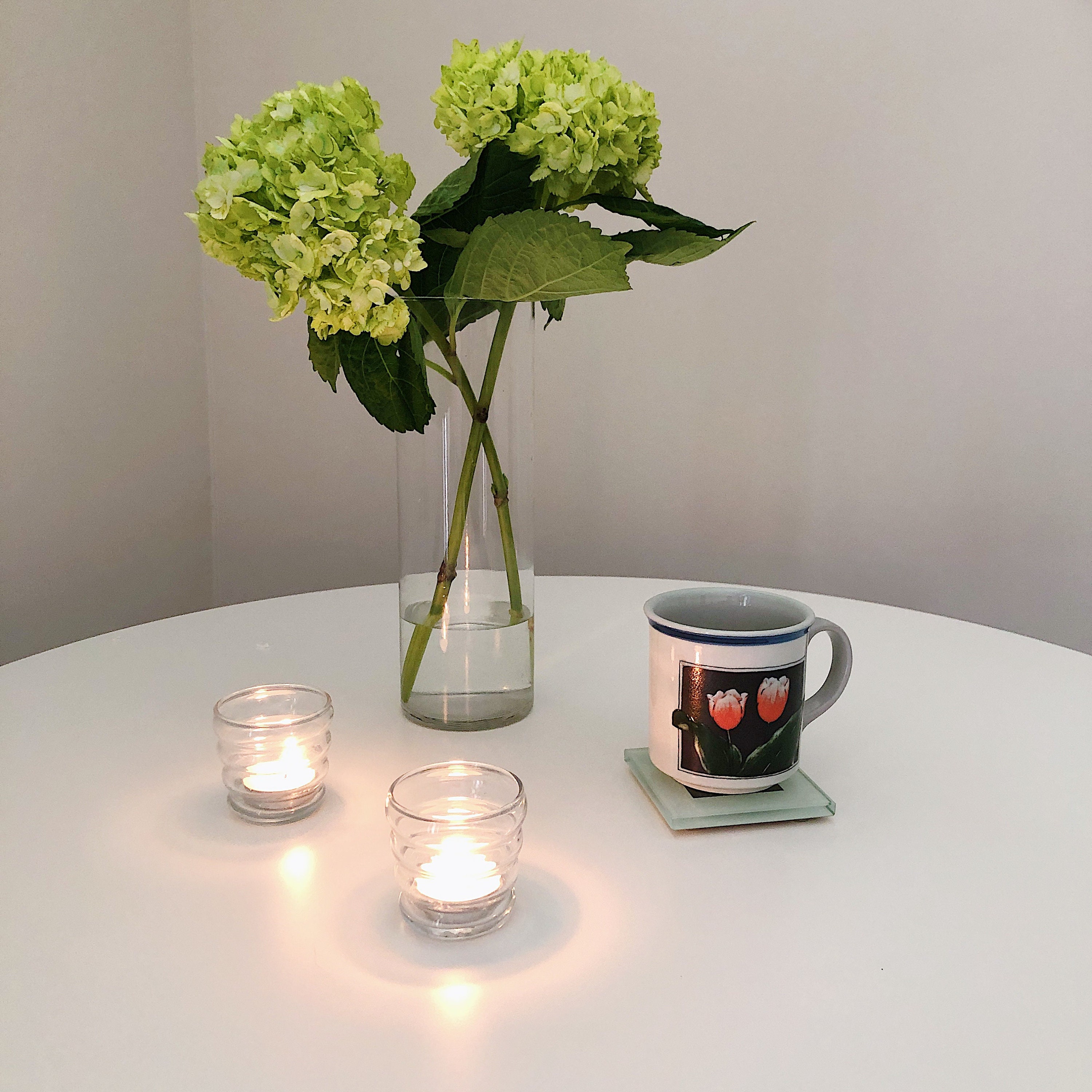 Set of 2 glass bubble minimalist tea light candle holders | Etsy