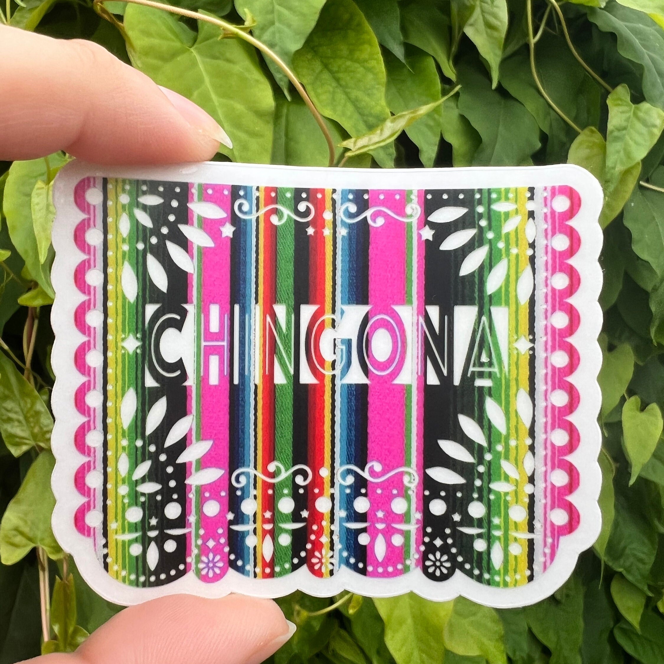 Chingona Papel Picado Serape Sticker - Etsy