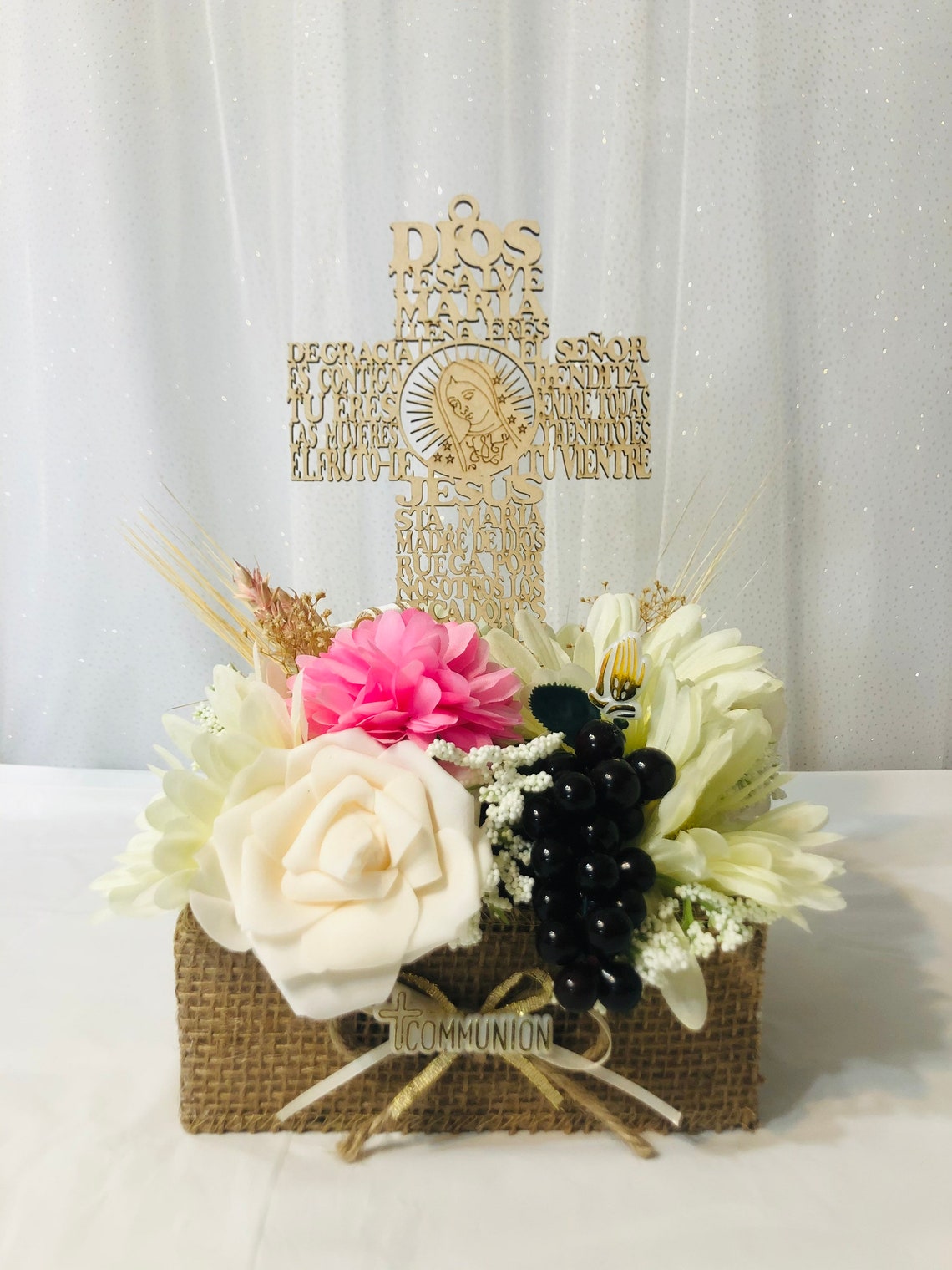 Baptism Floral Centerpieces, First Communion Floral Centerpieces ...
