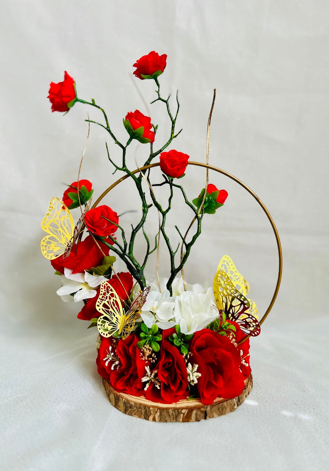 Branches Centerpice With Wood Vase for Quinceañera Sweet 16 Weeding ...