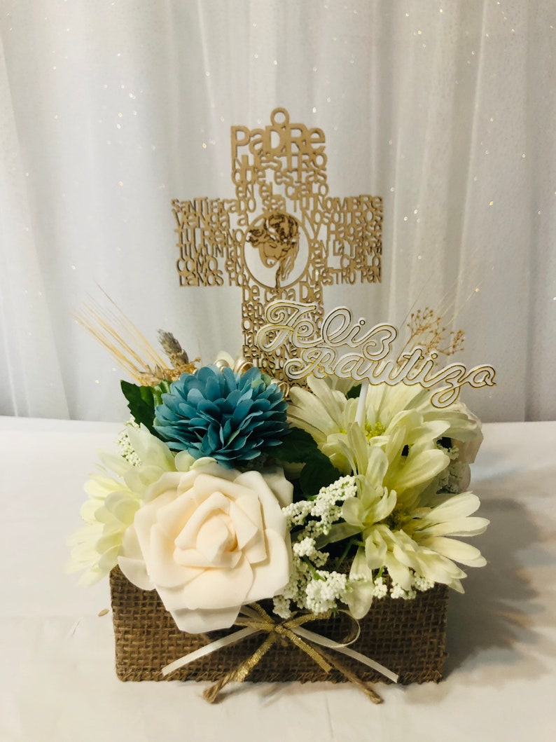 Baptism Floral Centerpieces, First Communion Floral Centerpieces ...