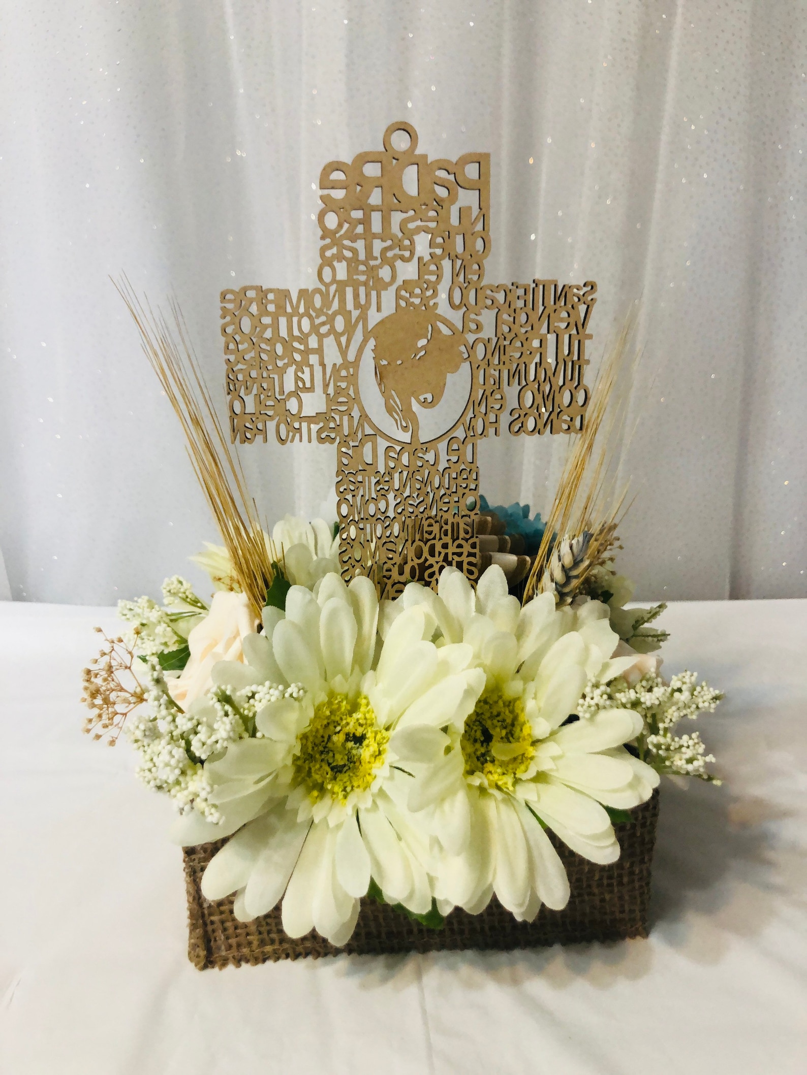 Baptism Floral Centerpieces, First Communion Floral Centerpieces ...